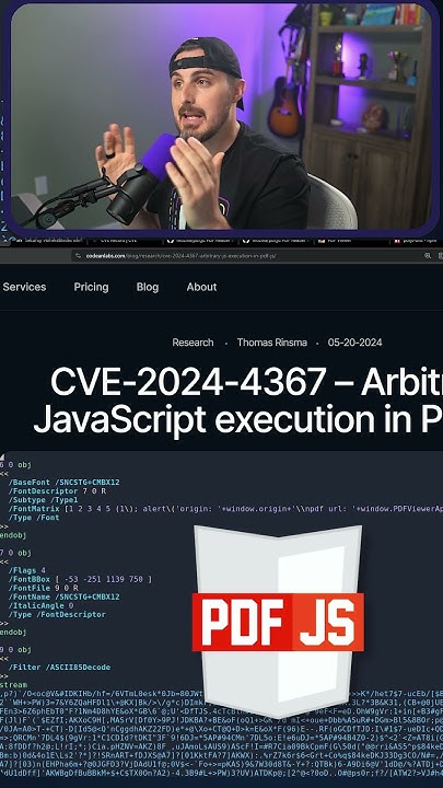 What Is The Cve 2024 4367 Pdfjs Vulnerability Youtube