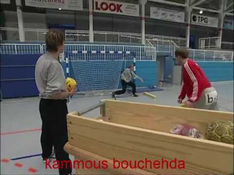 Handball goalkeeper training part 9 - YouTube
