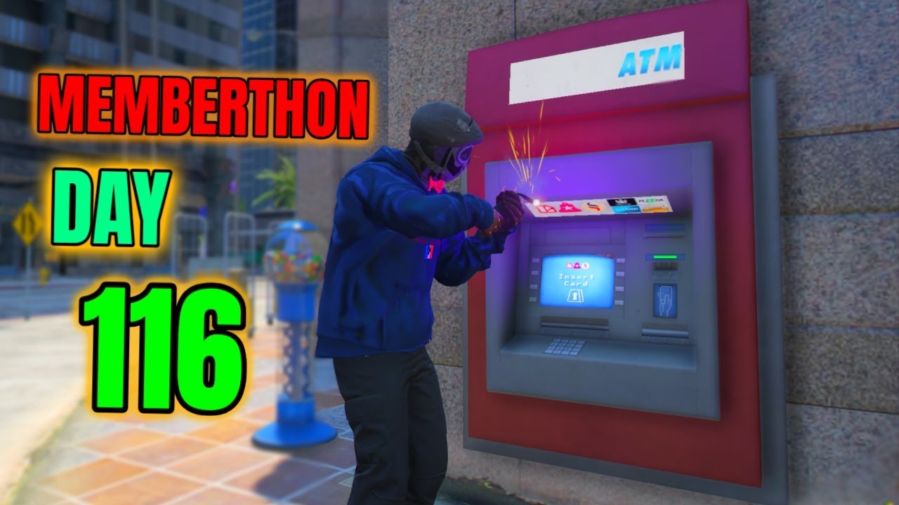 Frenchie The ATM Thief GTA 5 RP - Memberthon Day 116 - YouTube