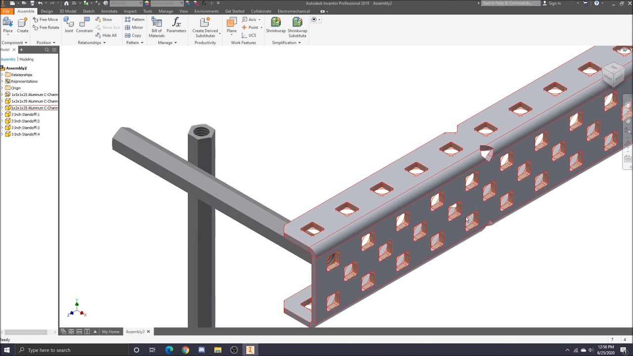 CAD Building a Chassis Structure Part 2 - YouTube