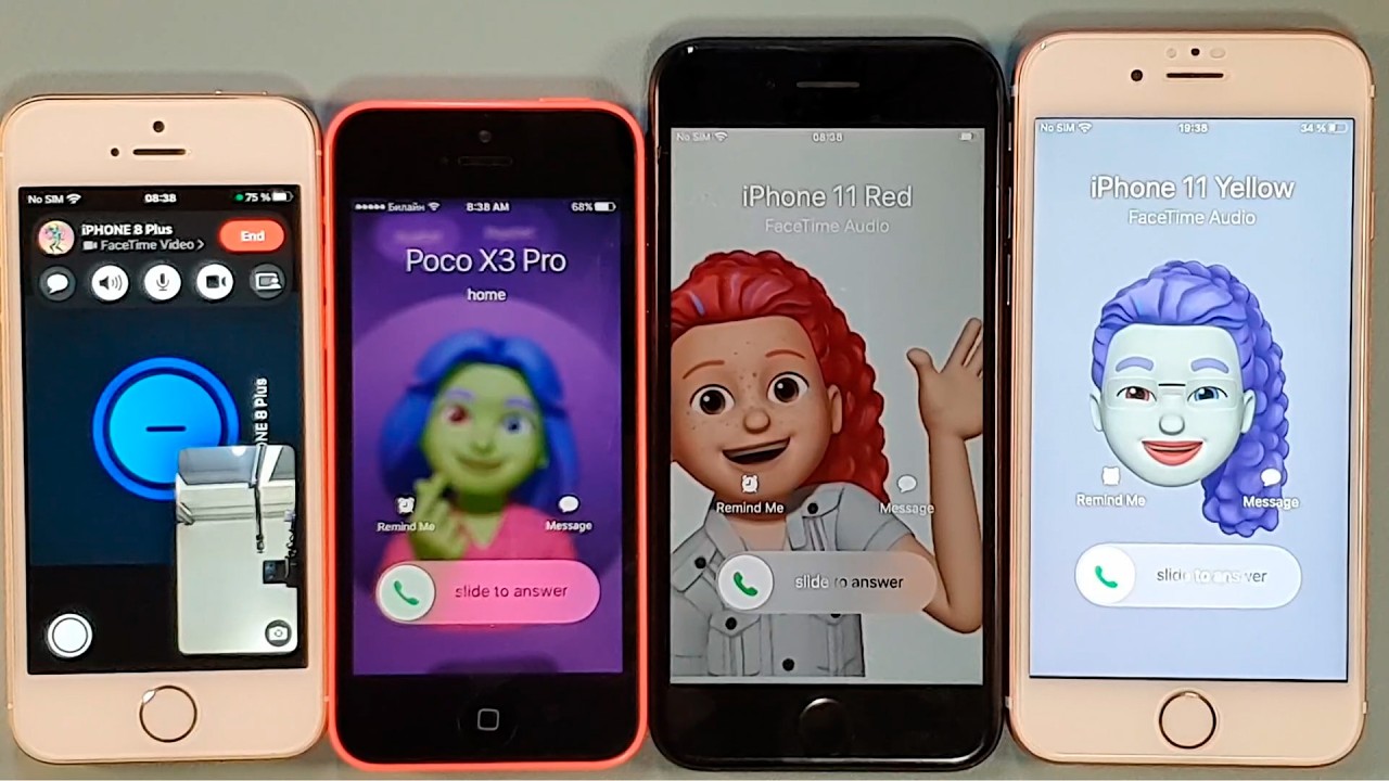 facetime incoming call & outgoing call iphone se iphone 5c iphone 6s ...