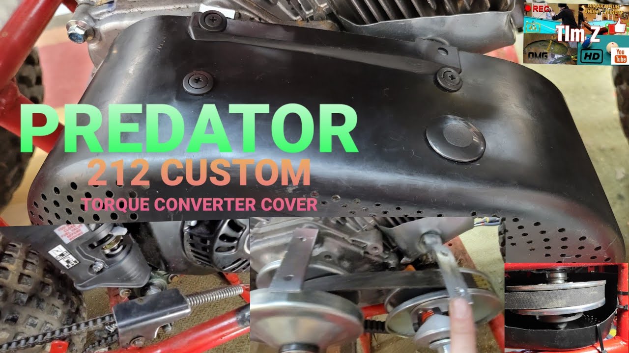 212cc PREDATOR CUSTOM TORQUE CONVERTER COVER FOR MANCO FAT CAT MINI ...