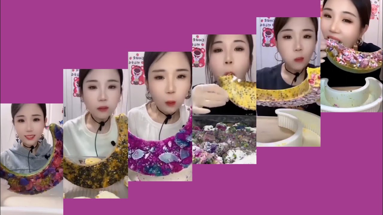 YY'S ASMR ICE | HALF MOONS ICE EATING - YouTube