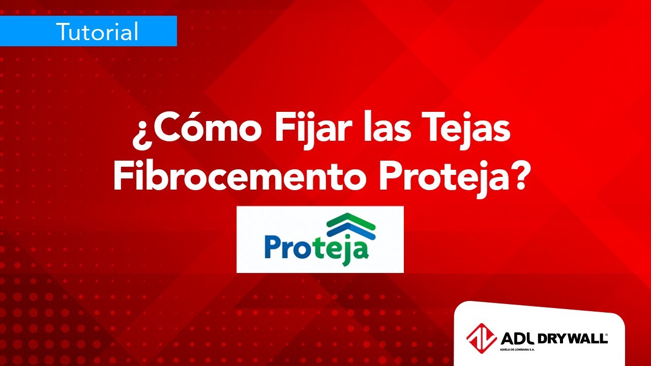 Como Fijar las Tejas Fibrocemento Proteja - YouTube