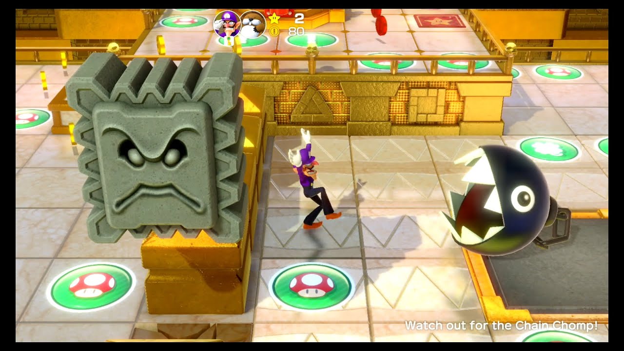 Super Mario Party Strategy clip Chain Chomp takes a huge bite out of Waluigi! - YouTube