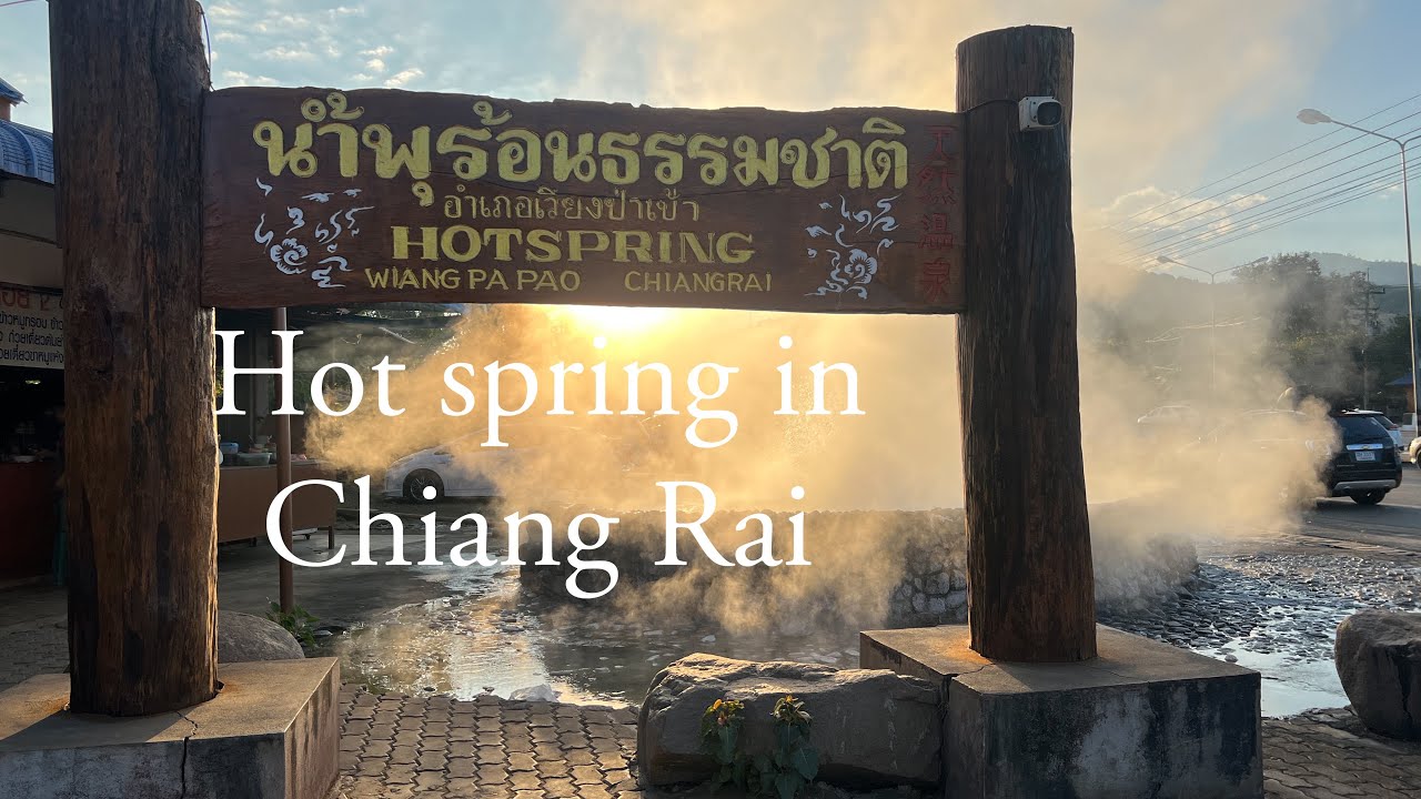 The hot springs are on the side of the road. Chiang Mai to Chiang Rai ...
