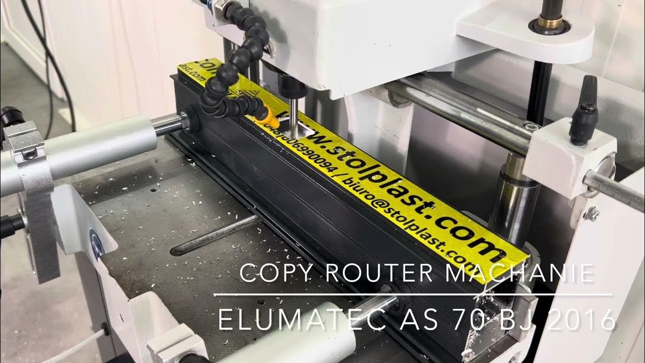 Elumatec AS 70 Copy Router Machine - YouTube