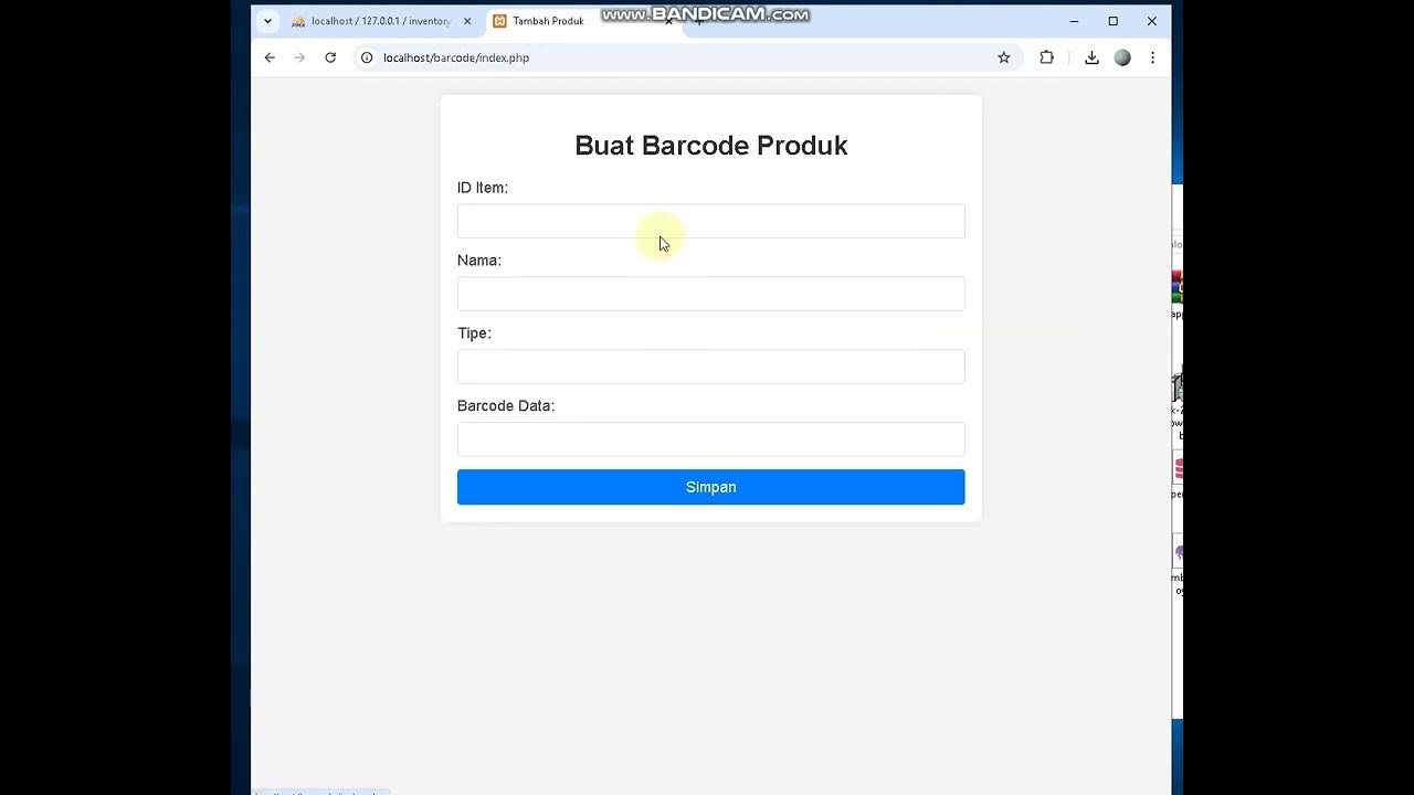 membuat dan membaca barcode dengan php mysql - YouTube