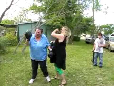 ShortBus Bill's Granny's fighting in the front yard Redneck Easter - YouTube