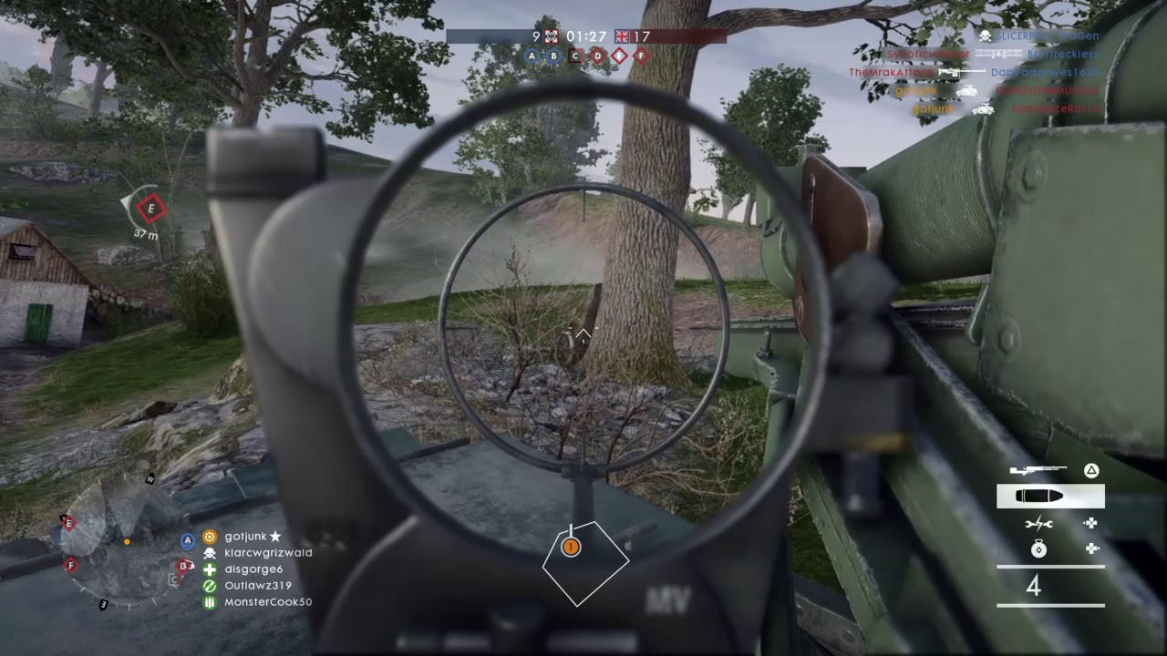 Bf1 tank vs tree - YouTube