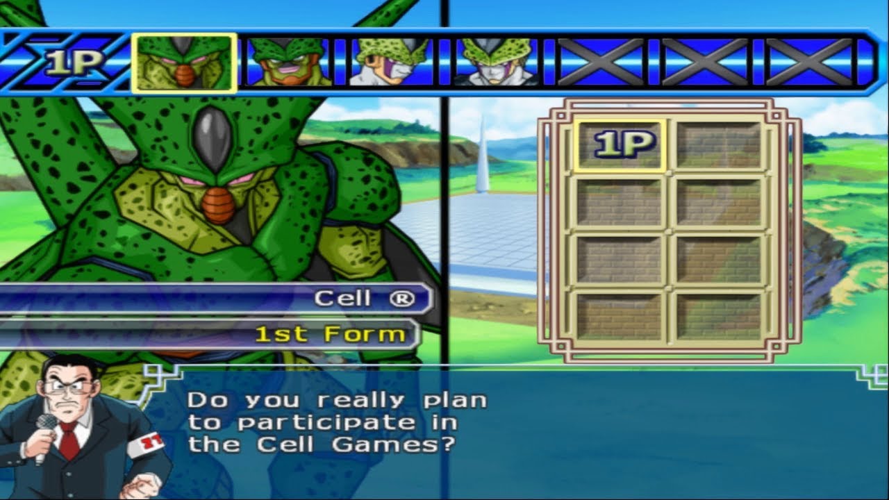 DBZ: Budokai Tenkaichi 3 (PS2) walkthrough - Cell (1st Form) - YouTube