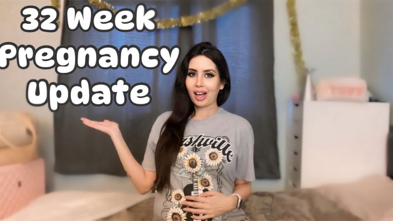 32 Week Pregnancy Update | Bump update, Postpartum haul, Weight gain ...