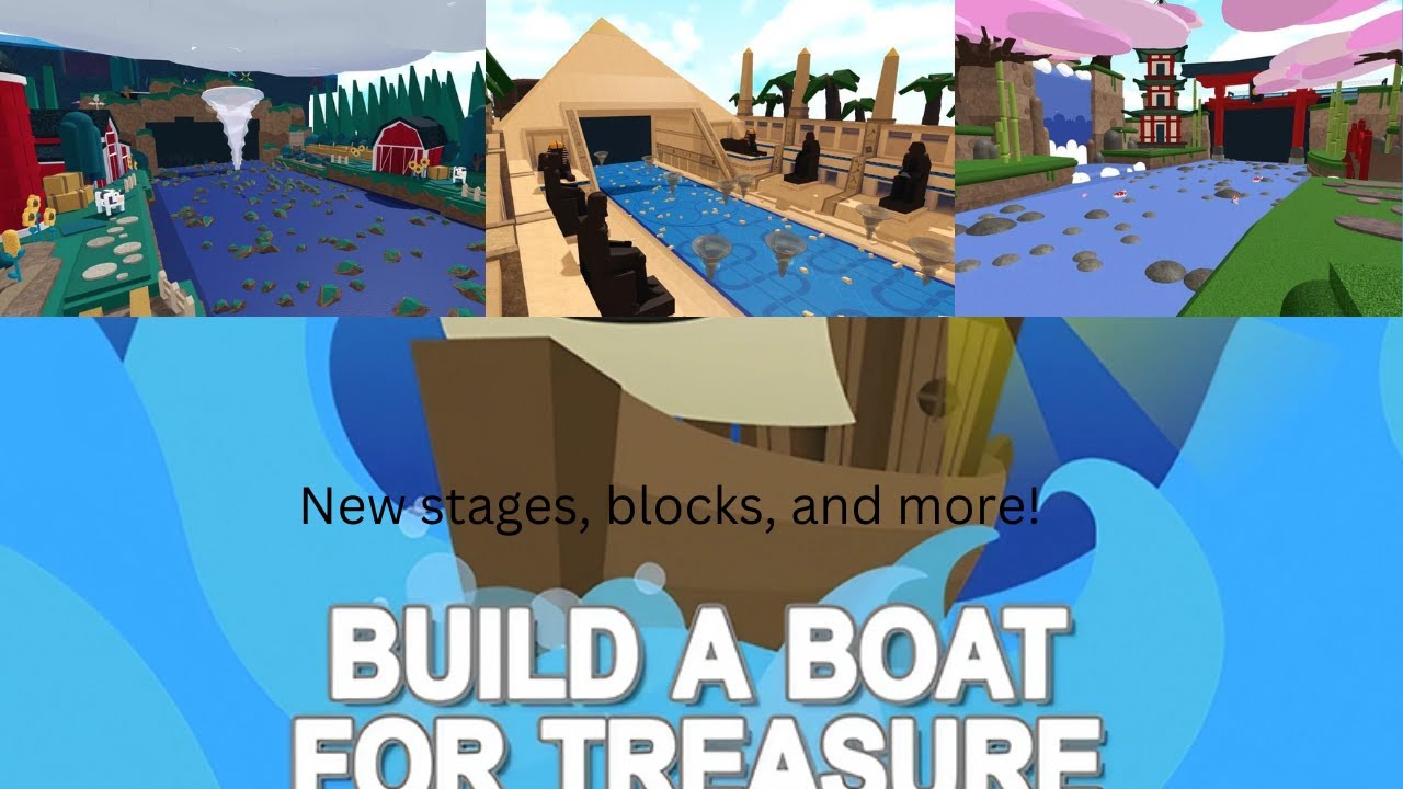 Build a boat for treasure update! new stages, blocks, and more! (sorry ...