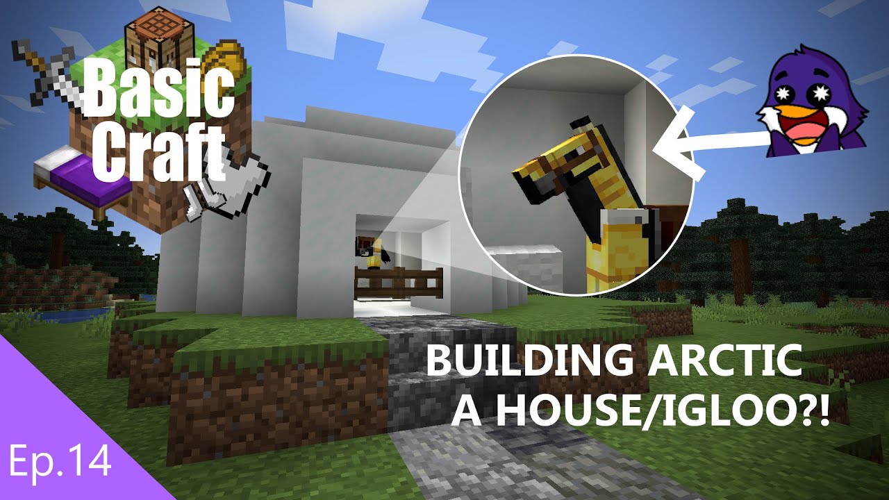 Building Arctic an Igloo House?! | Basic Craft S2 Ep.14 | Minecraft ...