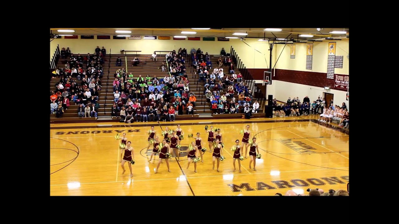 Clinton Jr High Dance Team (01-28-2012) Pom Dance - YouTube
