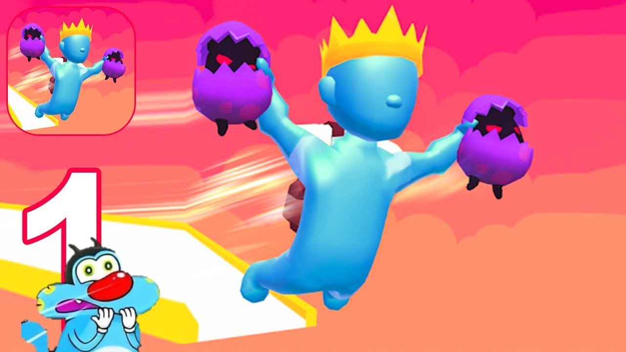 Oggy and Jack Playing Boom runner with bob| Oggy game - YouTube