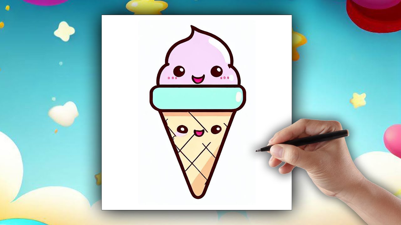 Jak narysować Loda Kawaii - Rysowanie dla dzieci krok po kroku - YouTube