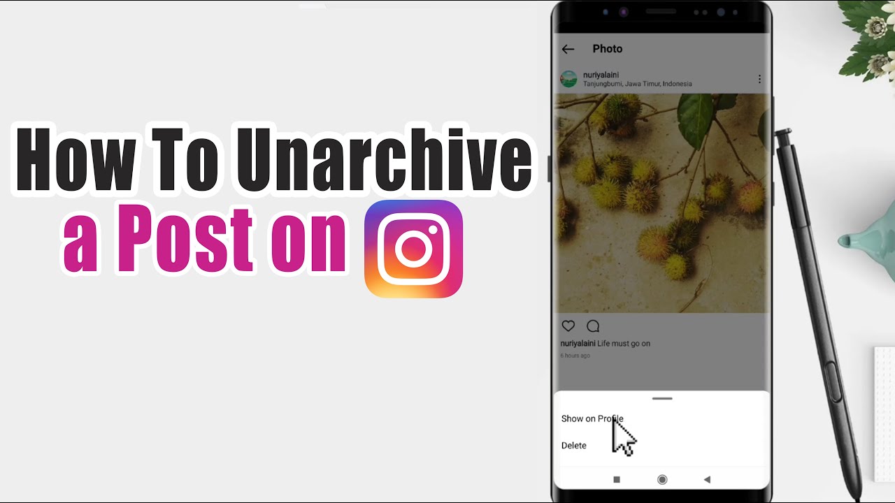 How To Unarchive A Post On Instagram | Unhide Instagram Photos and ...