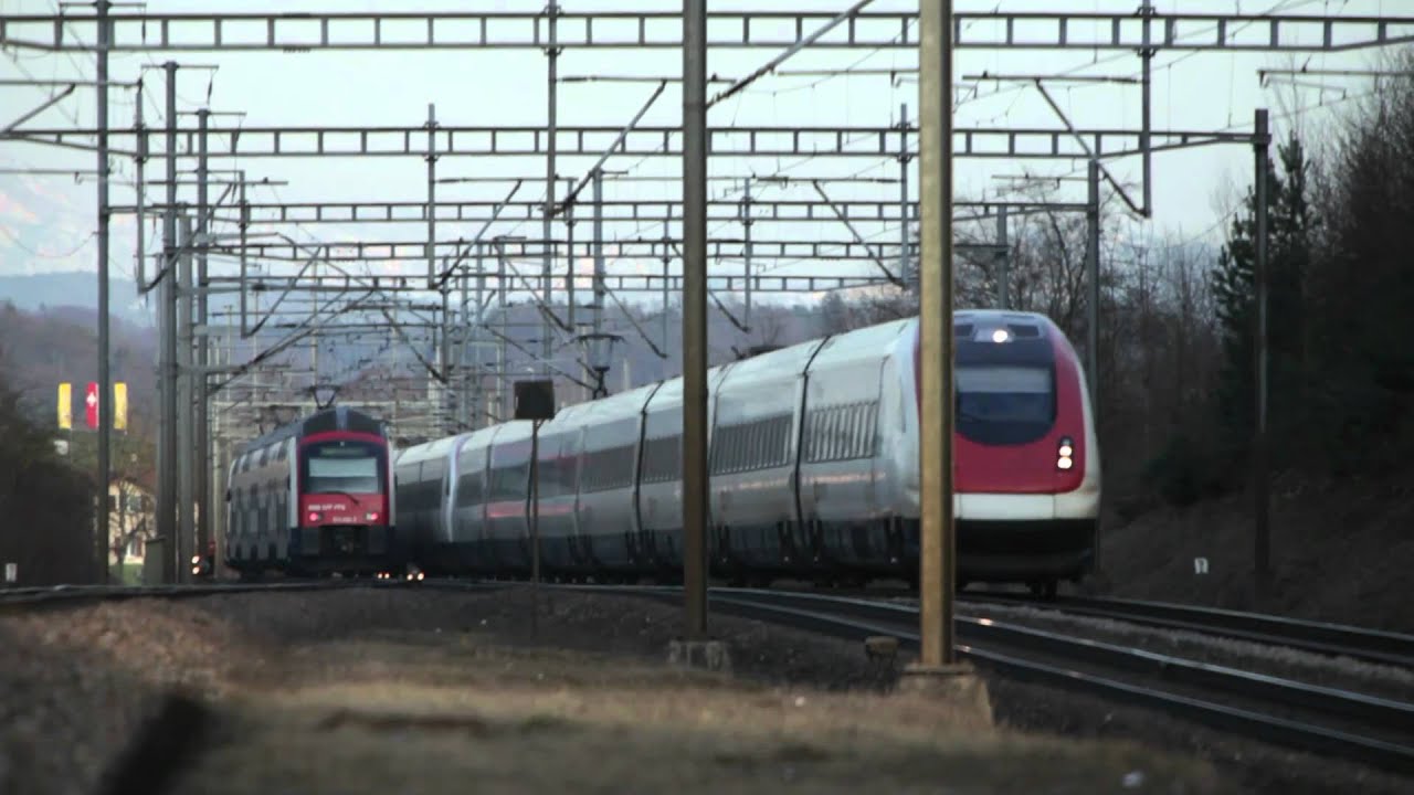 SBB RABe 500 "ICN" close to Zurich-Airport (HD-Video) - YouTube