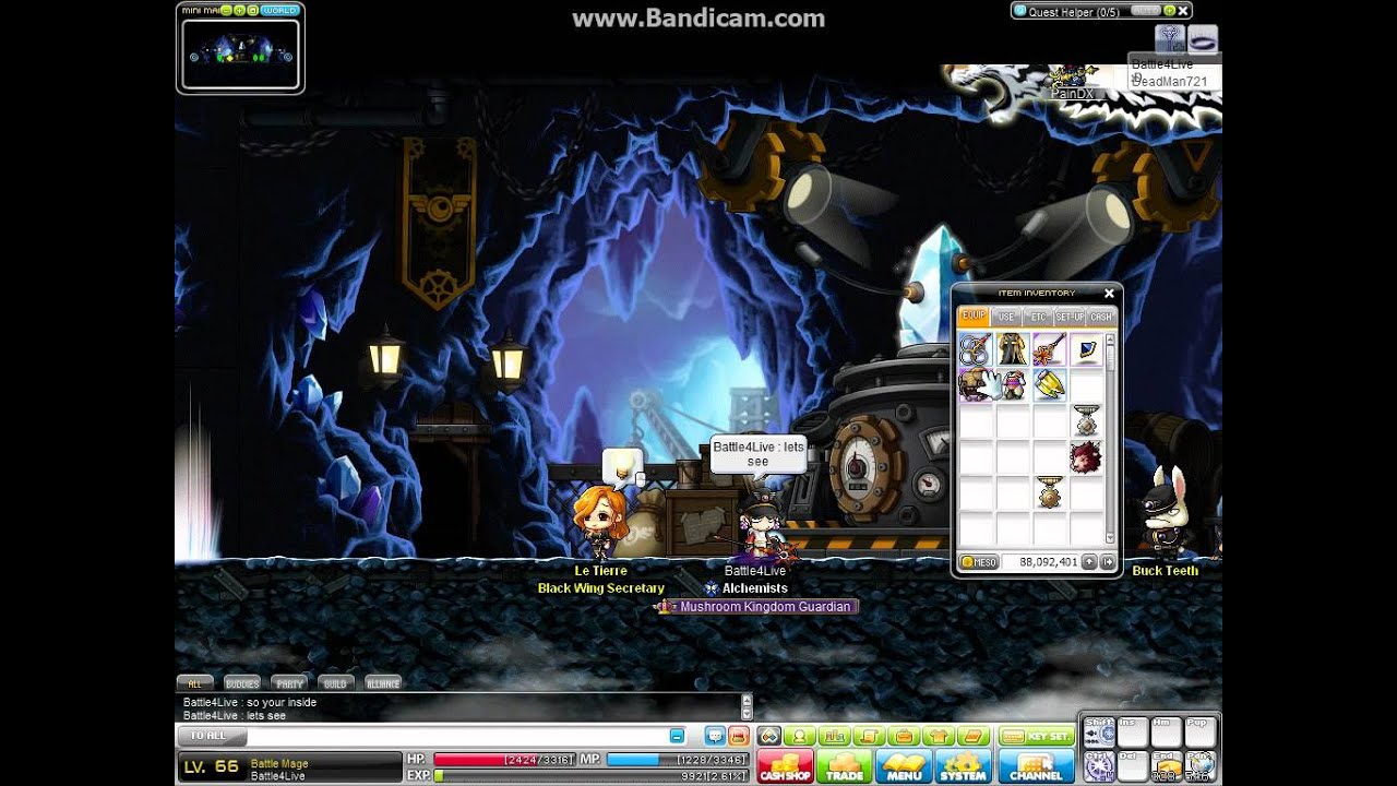 Maplestory black wings hat - YouTube