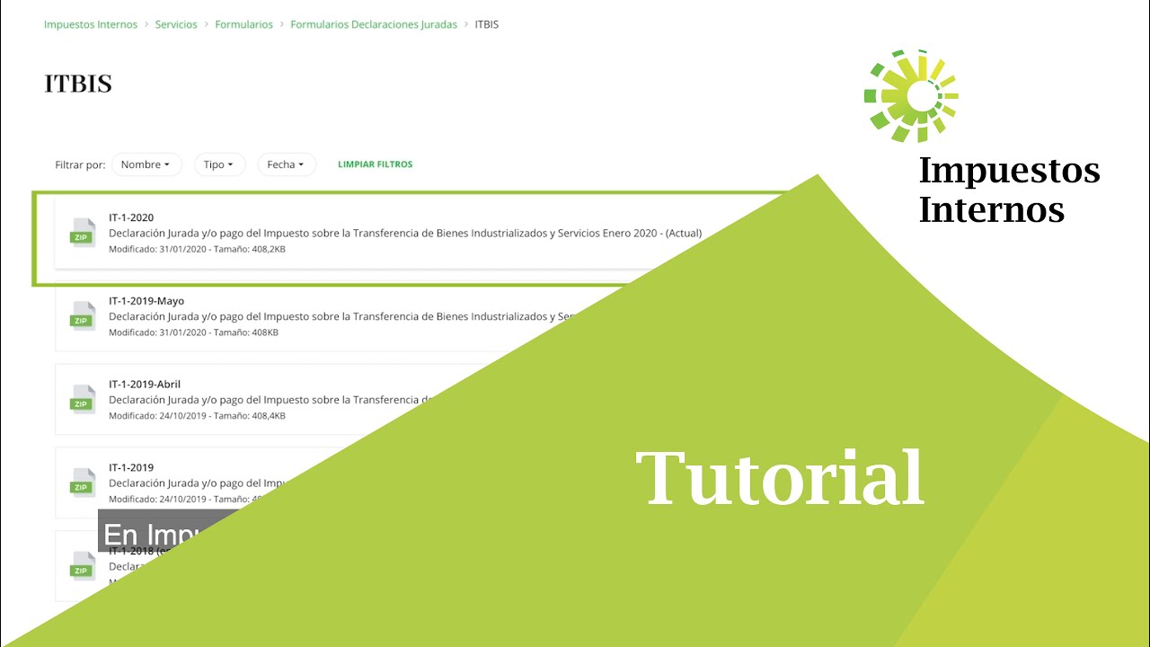 ¿Cómo llenar la declaración jurada de ITBIS (Formulario IT-1)? - YouTube