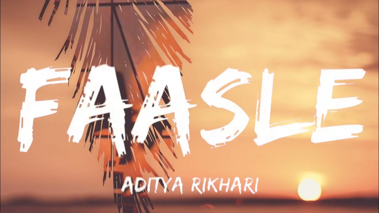 Faasle (Instrumental) | Aditya Rikhari | Karaoke | Lyrics | MRKS Studio ...