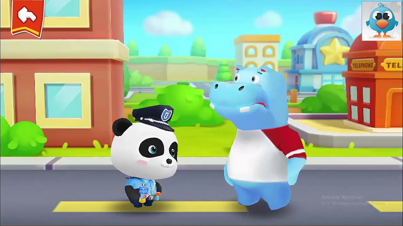 Baby Panda Policeman | Learn Tips For Kids | Babe panda video game for ...