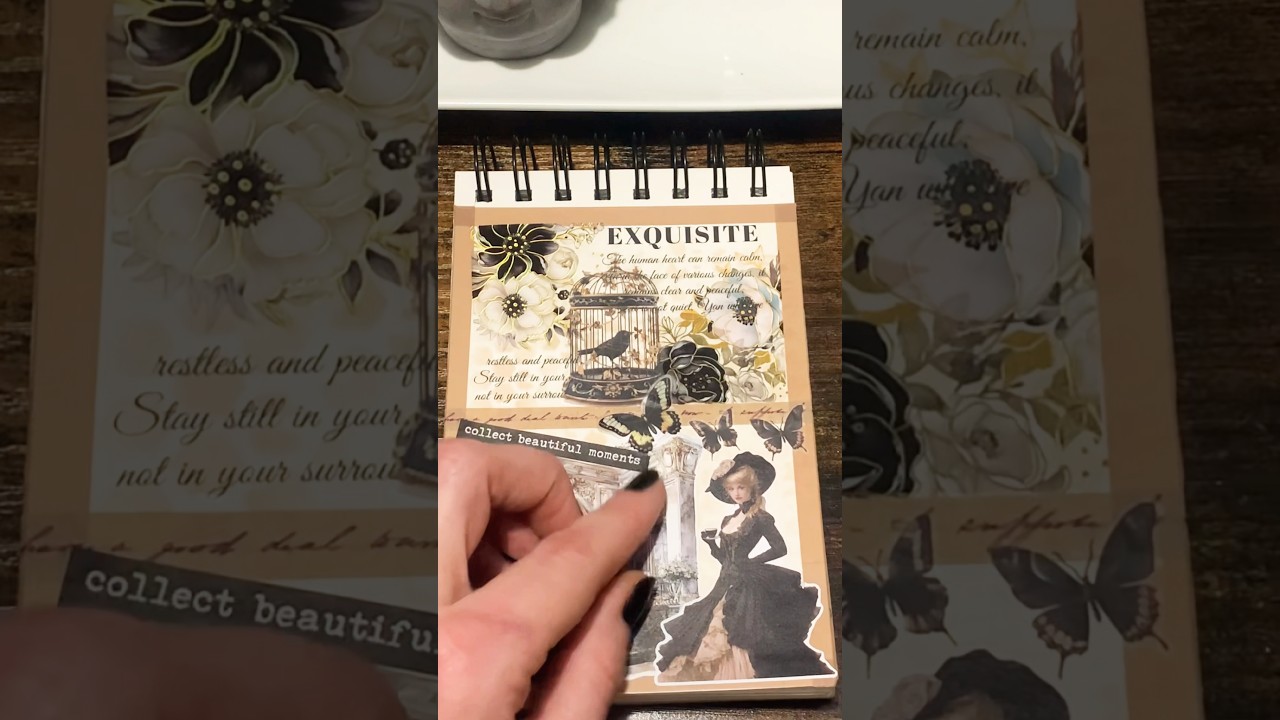 Exquisite #asmr#asmrsounds#aesthetic#scrapbooking#journaling# ...