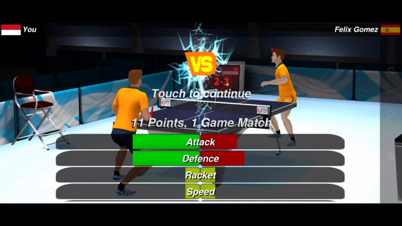 Main game tenis meja auto bantai musuh - YouTube