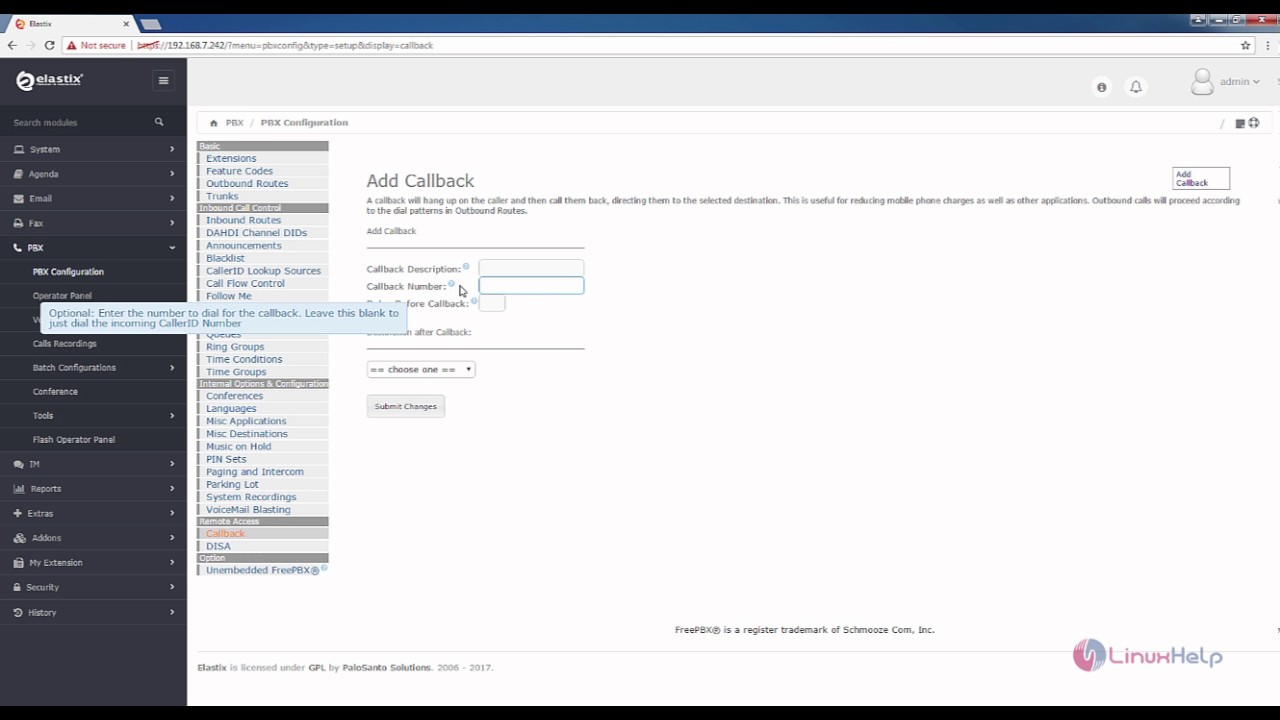 How to add Callback in Elastix - YouTube