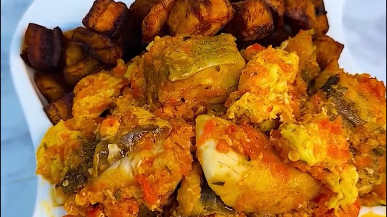 Plantain Fish Egg Recipe - YouTube