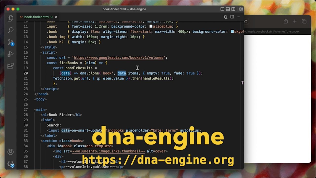 dna-engine Tutorial to Build a REST-driven Search Component - YouTube