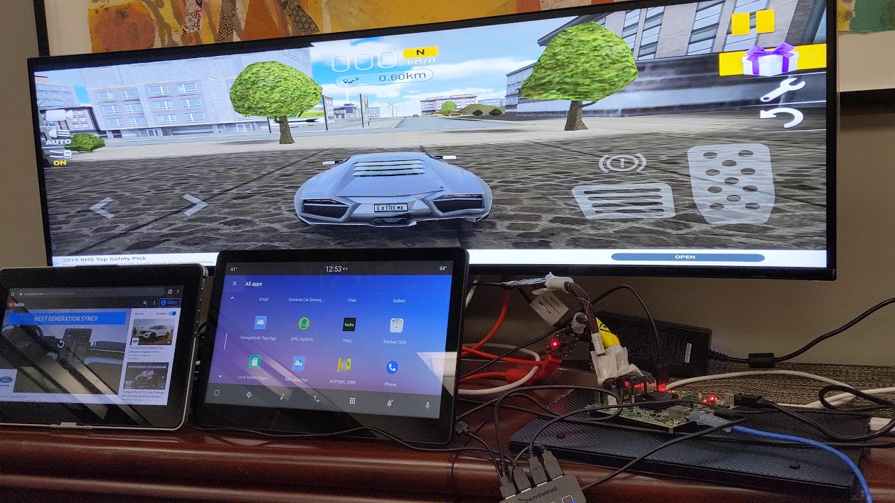 Actually playing game on super stretch screen - YouTube