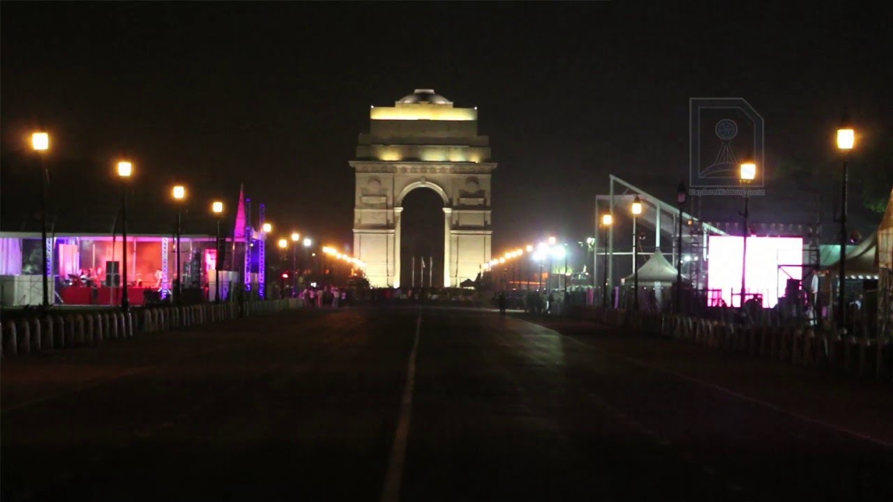 India Gate - Night View - YouTube