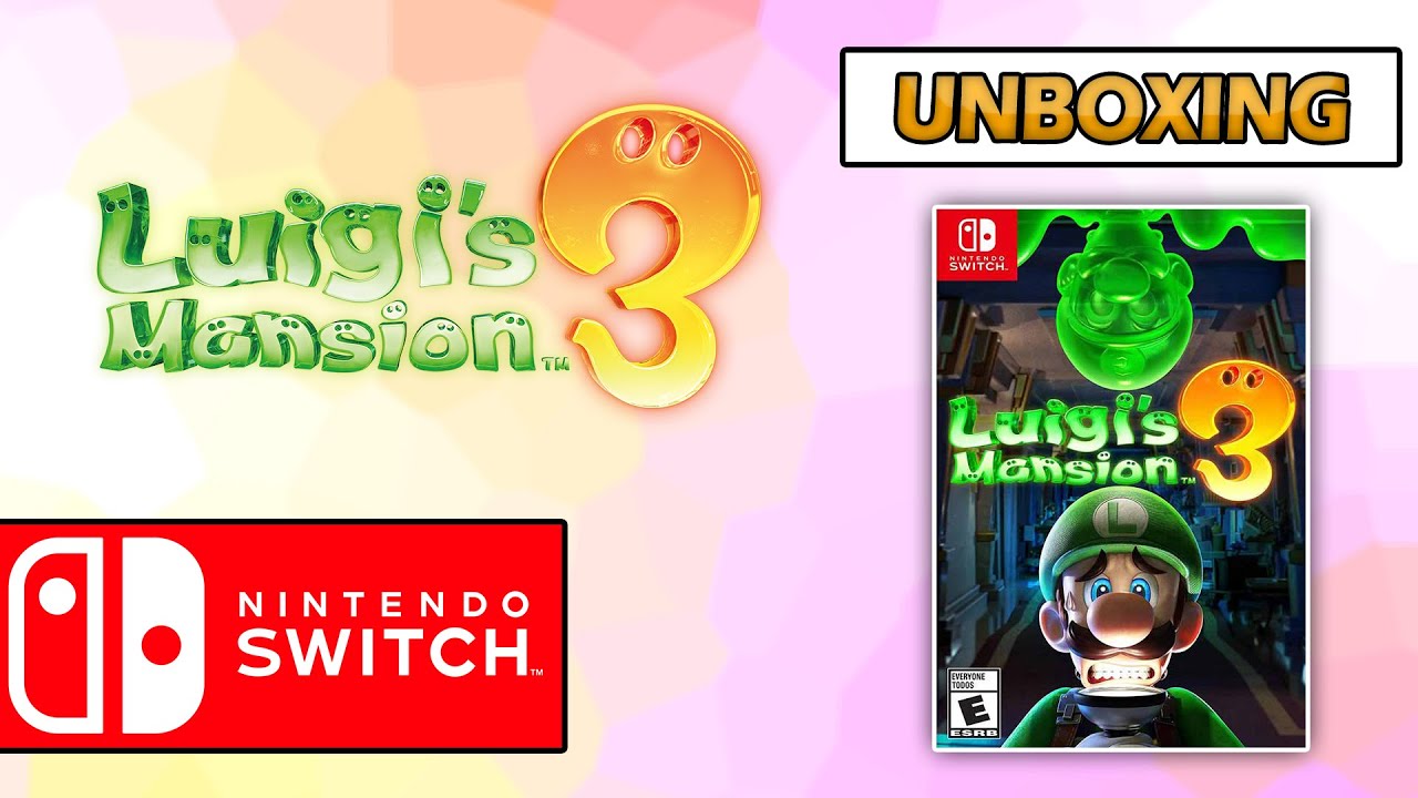 Luigi Mansion 3 - Nintendo Switch UNBOXING - YouTube