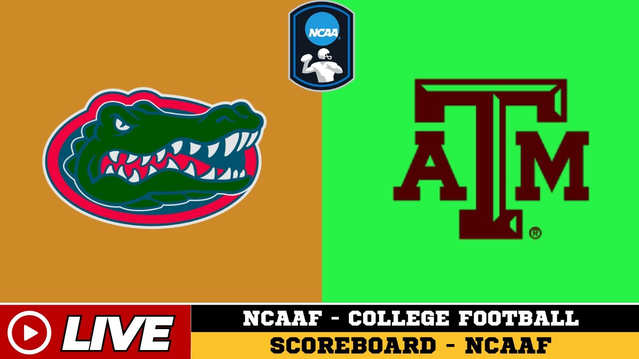 LIVE : Florida Gators Vs Texas A&M Aggies | NCAAF 2025 | NCAAF Live ...
