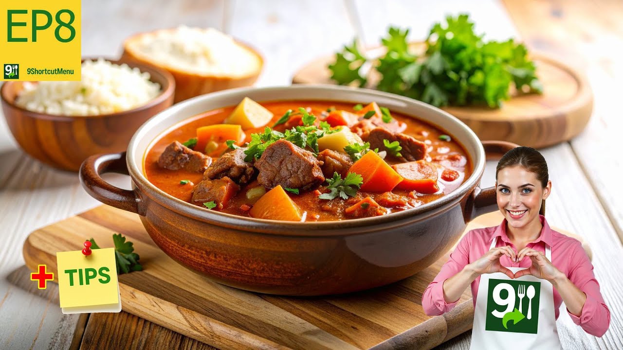 Beef Stew Recipe Classic Comfort Food! fast easy steps by 9shortcutMenu ...