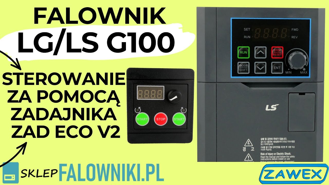 Falownik LG/LS G100 + zadajnik zewnętrzny prezentacja - www ...