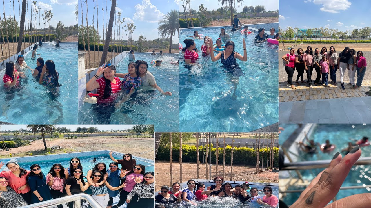 Girls pool party vlog|| full enjoy ️with new friends || - YouTube