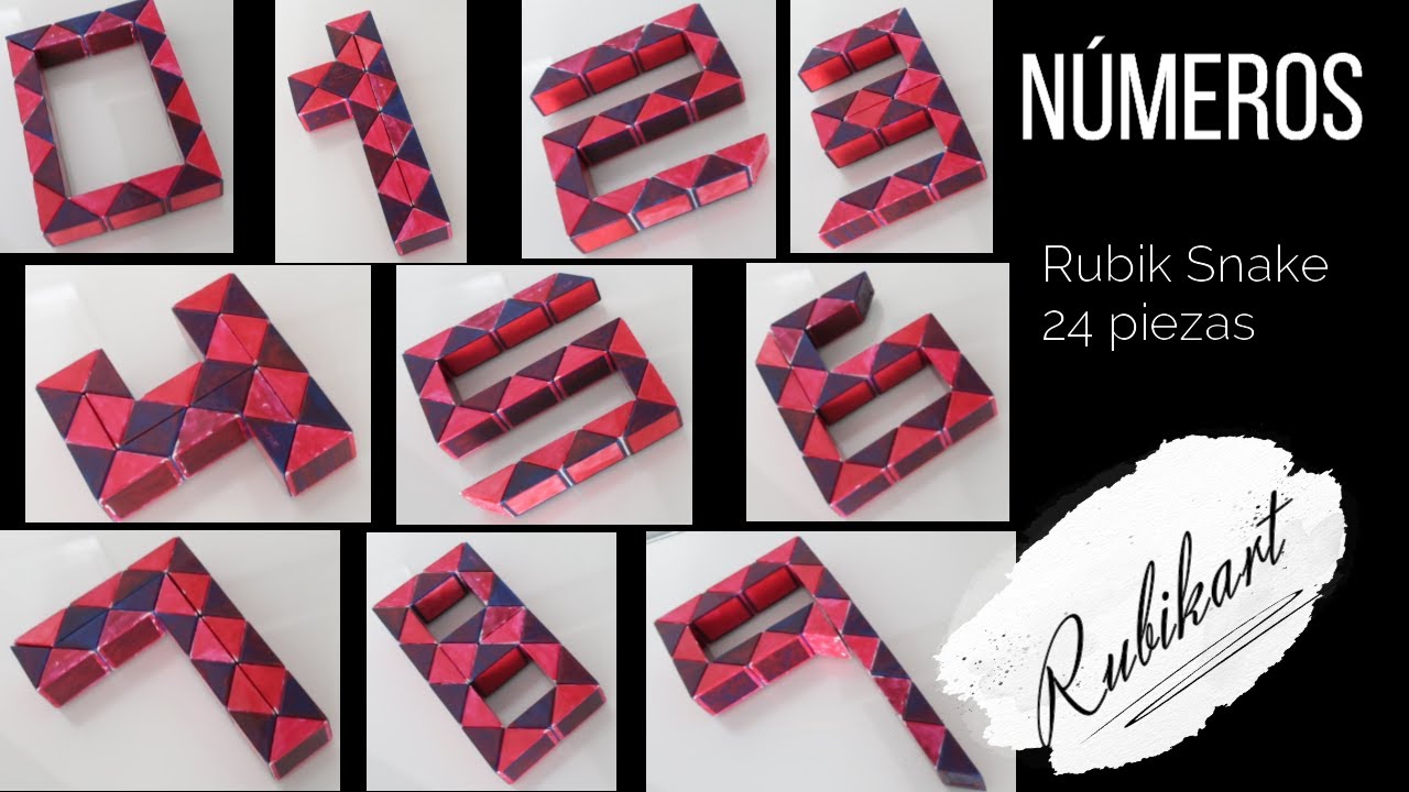RUBIK SNAKE 24 piezas NUMEROS - YouTube