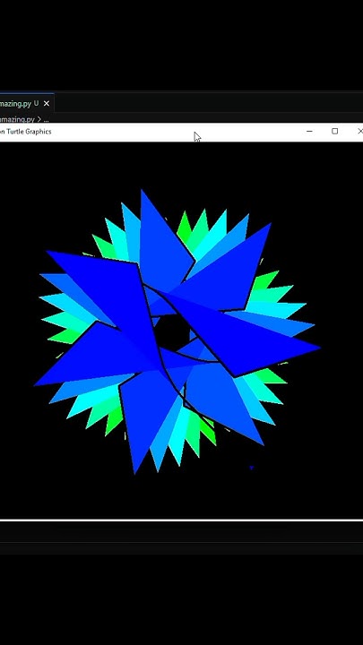 Floral like Spinning Pattern Using Python Turtle 🔥🐢 #pythonturtle - YouTube