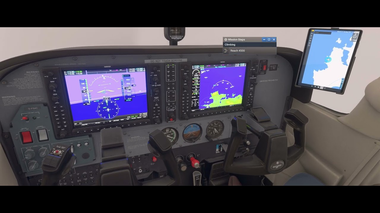 Flight Simulator 4K 60fps training missions IFR ascending and ...