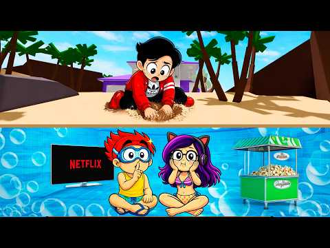 CREAMOS un CUARTO SECRETO BAJO EL AGUA para ESCONDERNOS de KARIM en Brookhaven | Kori Roblox