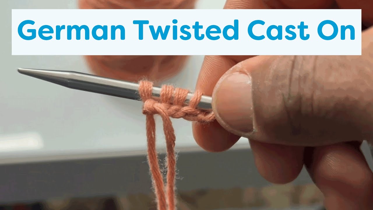 German Twisted Cast On Tutorial - YouTube