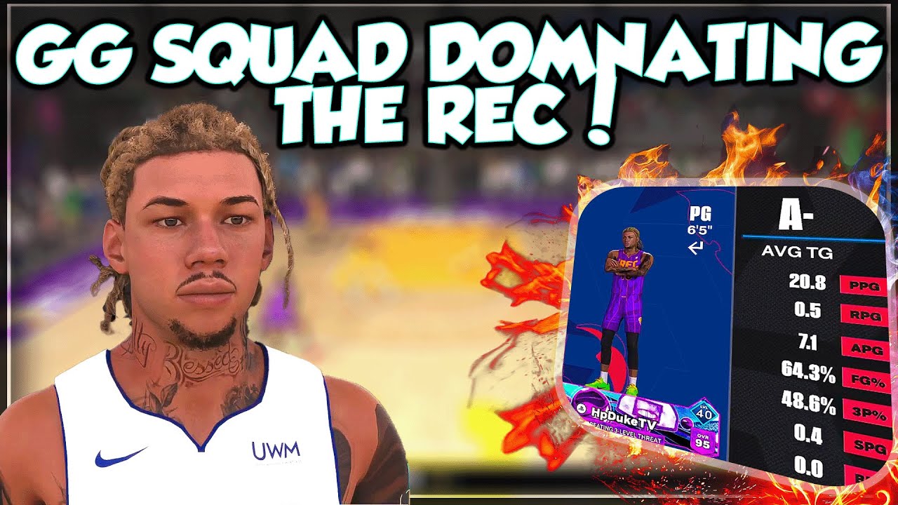 GG Squad Dominating The Rec! | NBA 2K24 - YouTube