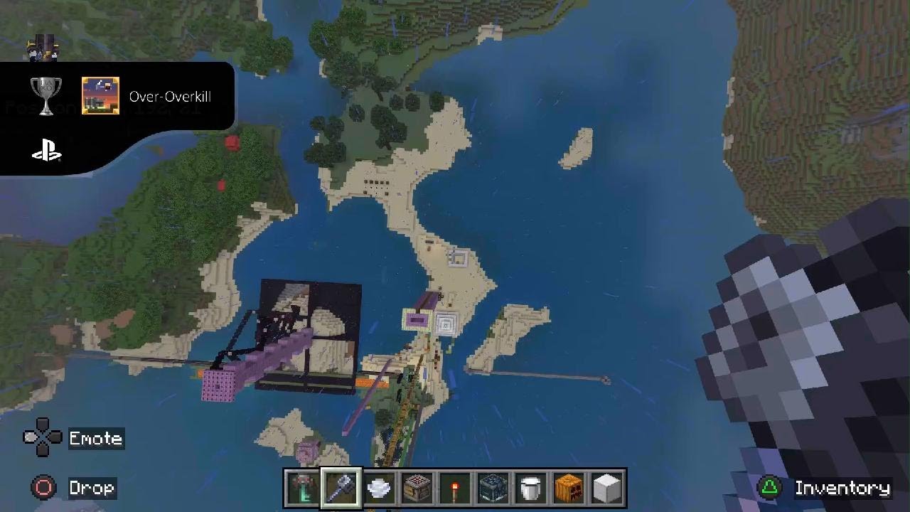 Getting the "Over-Overkill" Achievement in Creative Mode - YouTube