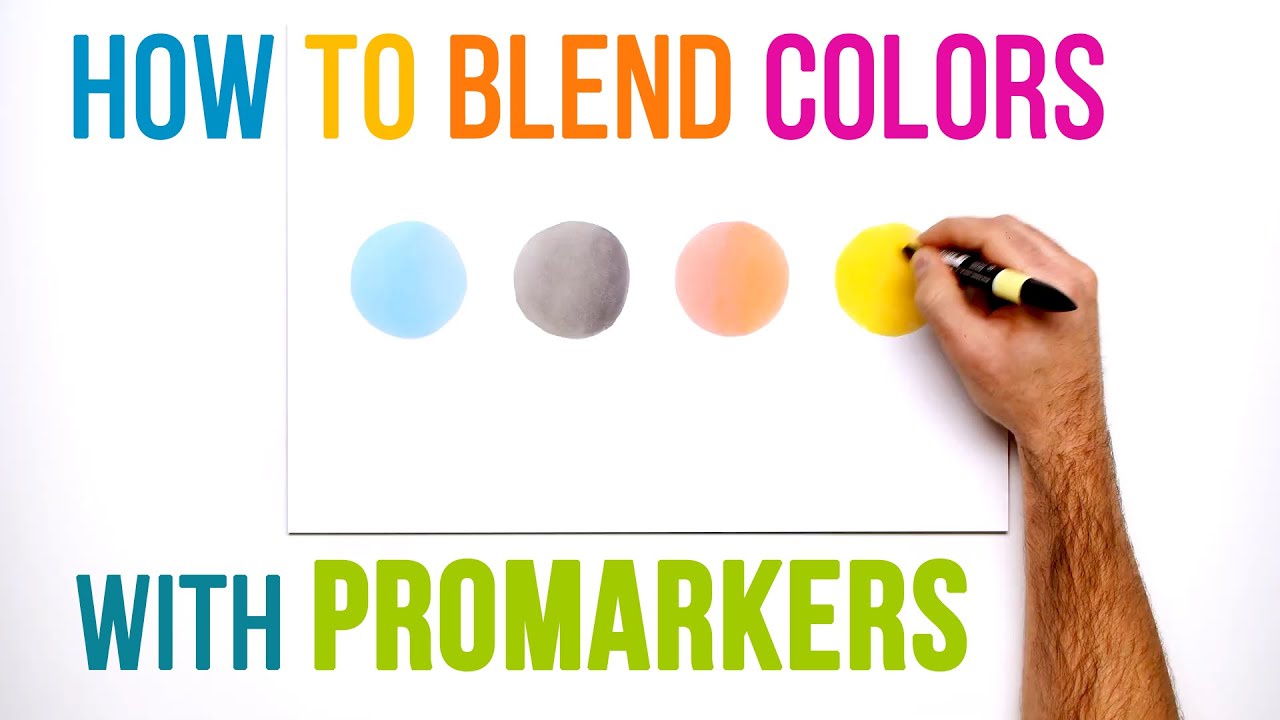 Tutorial : Blending Colors with ProMarkers - YouTube