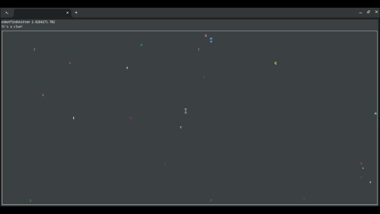 robotfindskitten - Gameplay - YouTube