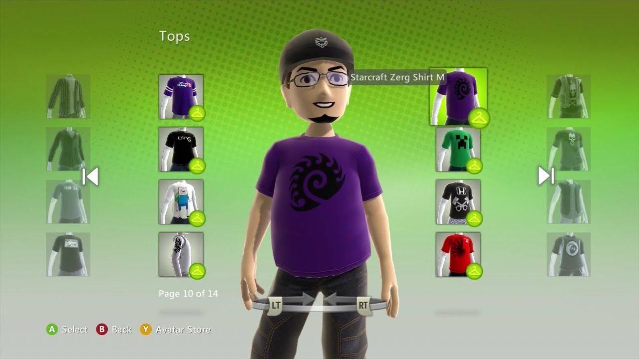 Xbox Live Free Avatar Prop (Starcraft Heart Of The Swarm Shirt) - YouTube