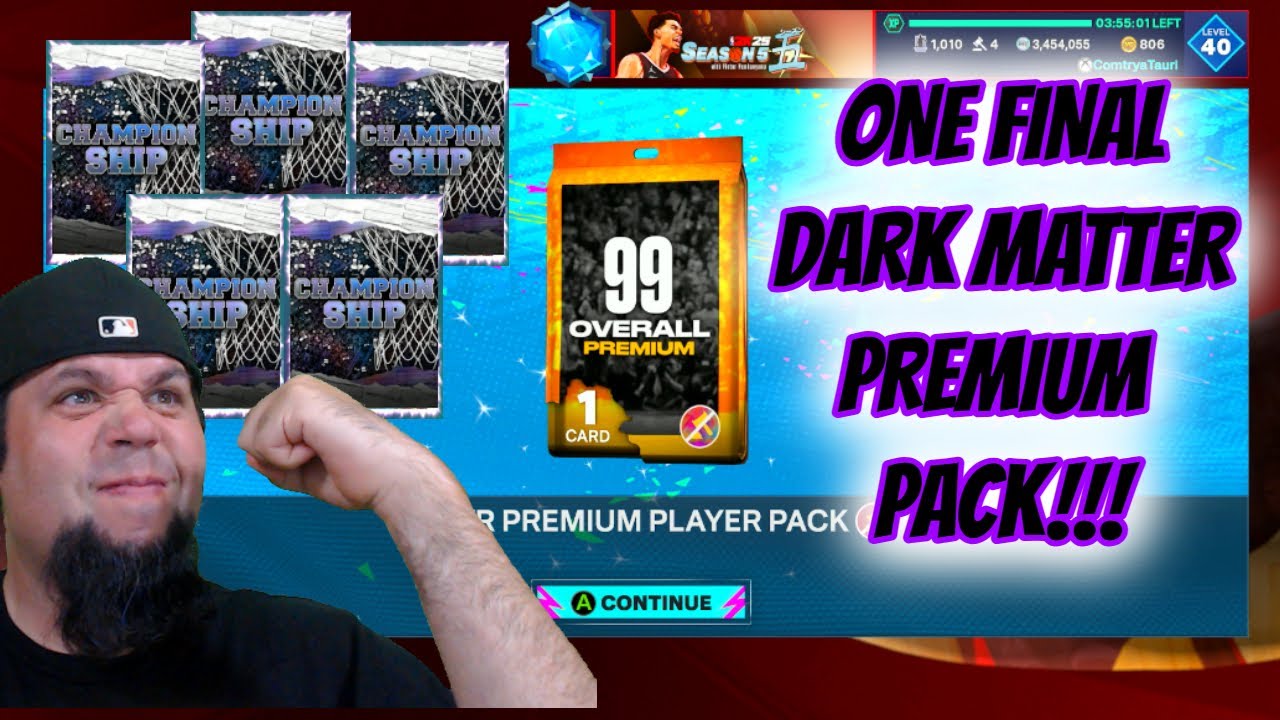 ONE FINAL DARK MATTER PREMIUM PACK - NBA2K25 MYTEAM - YouTube